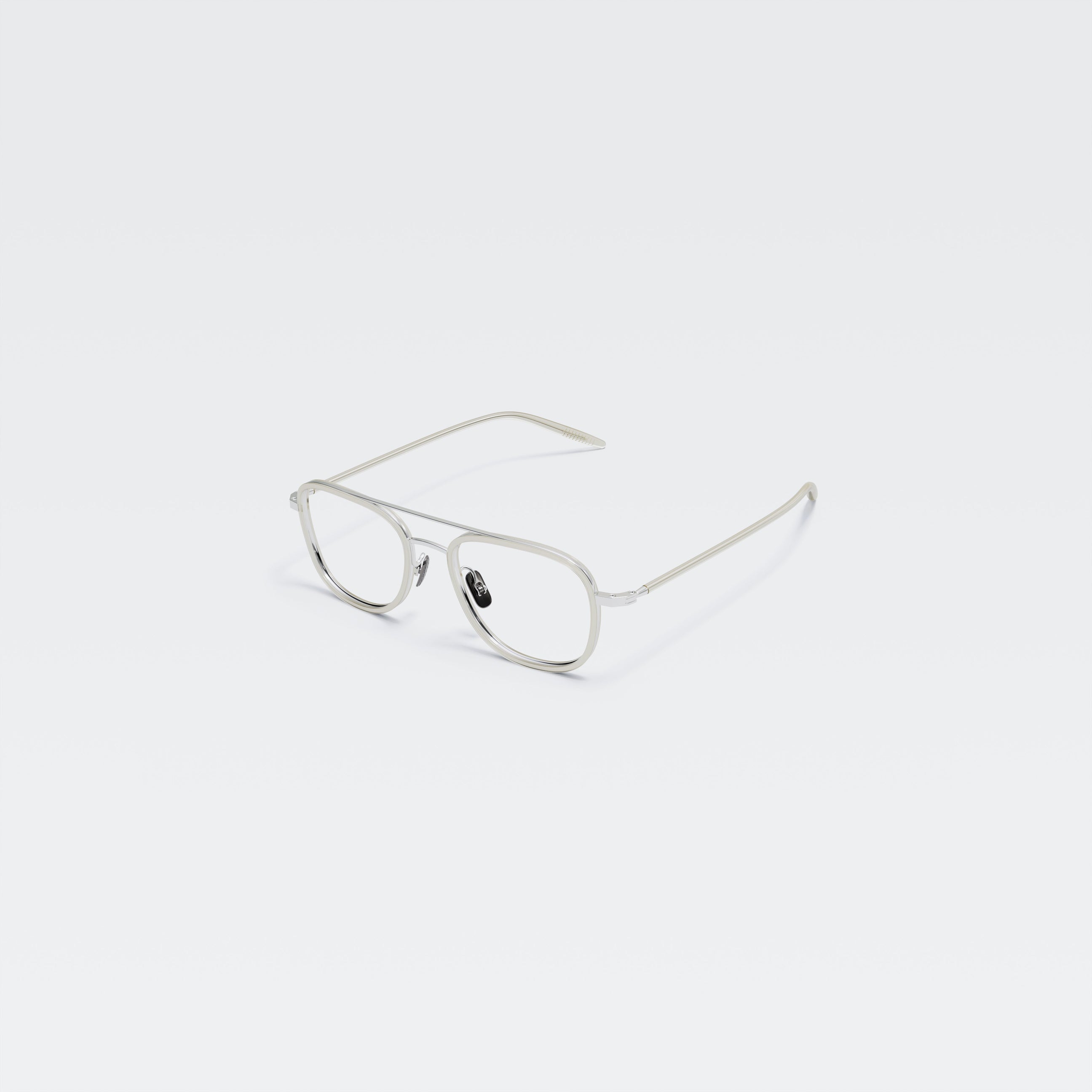 Chenies: Rectangular aviator glasses with double bridge | Cubitts