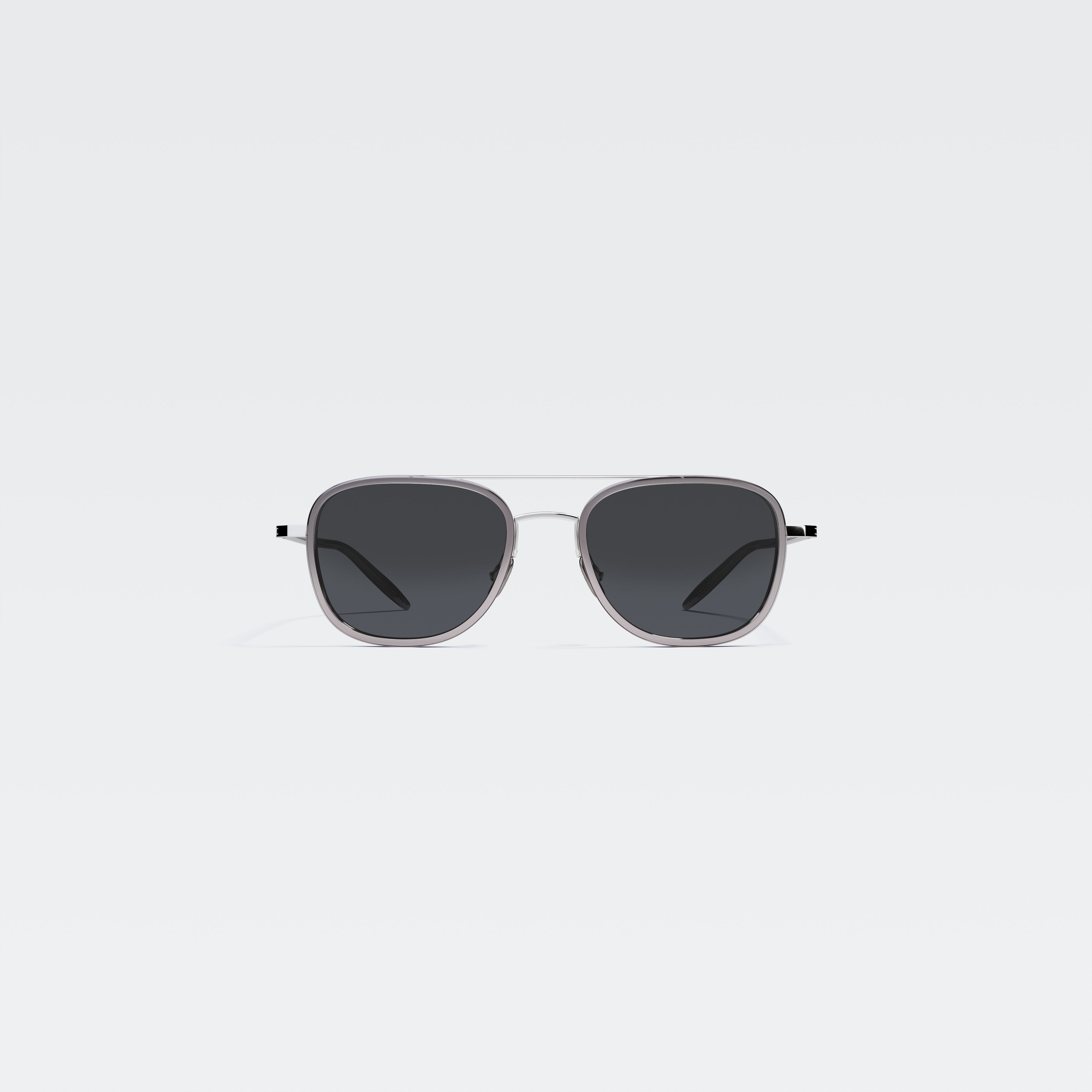 Chenies: Rectangular aviator sunglasses with double bridge | Cubitts