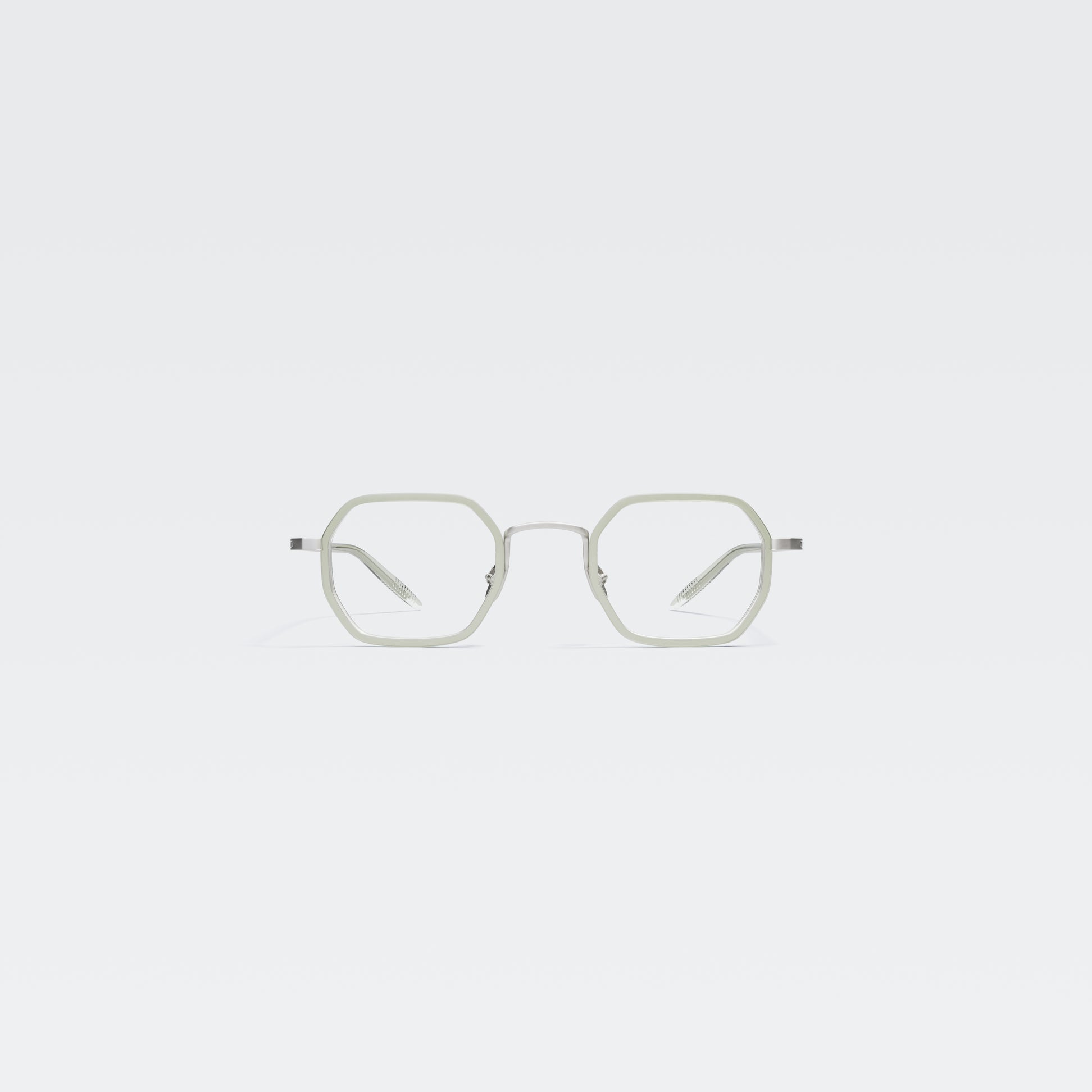 Polygon: Hexagonal acetate glasses with adjustable nose pads | Cubitts